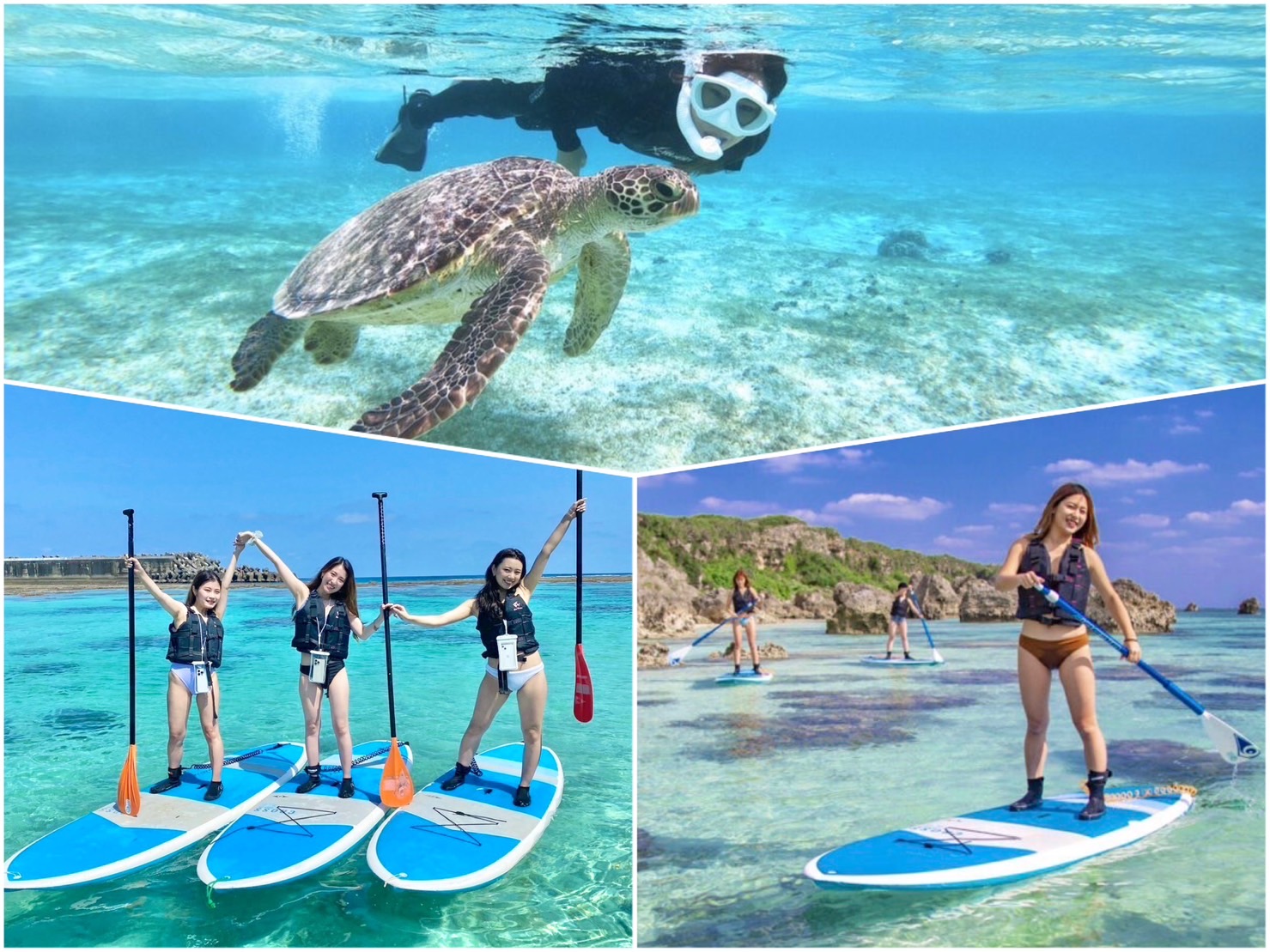 【Miyako Island】SUP & Turtle Snorkeling -1 Day- (e-mi-005) | Okinawa ...