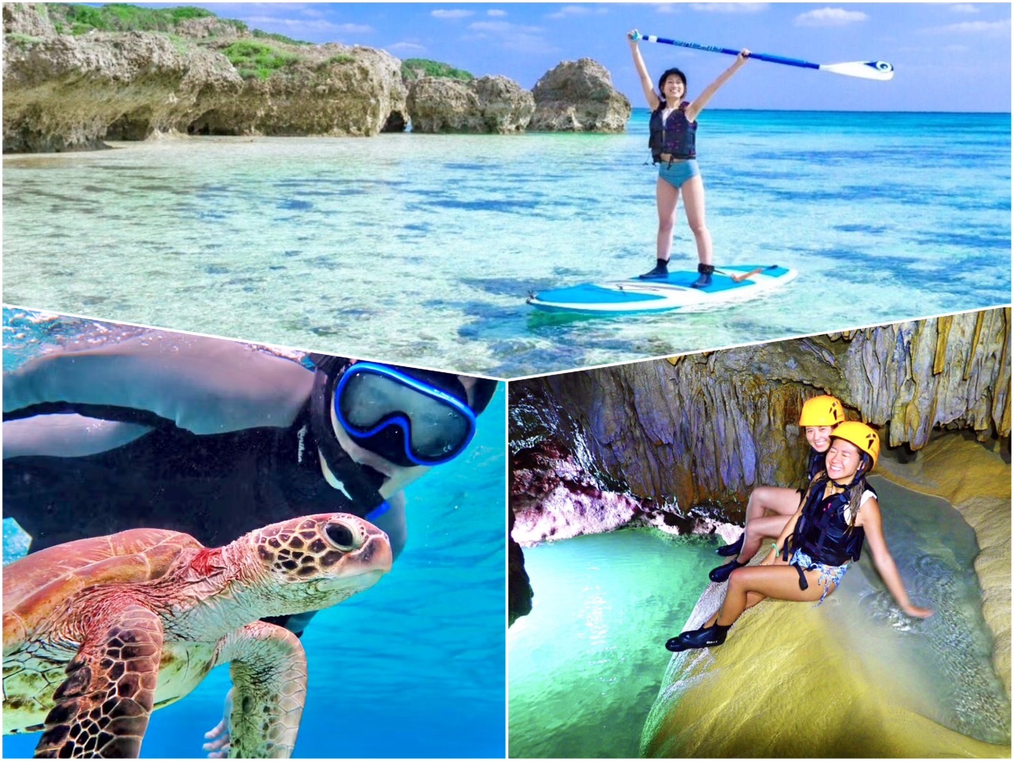 【Miyako Island】SUP & Turtle Snorkeling & Pumpkin Cave Exploration with ...